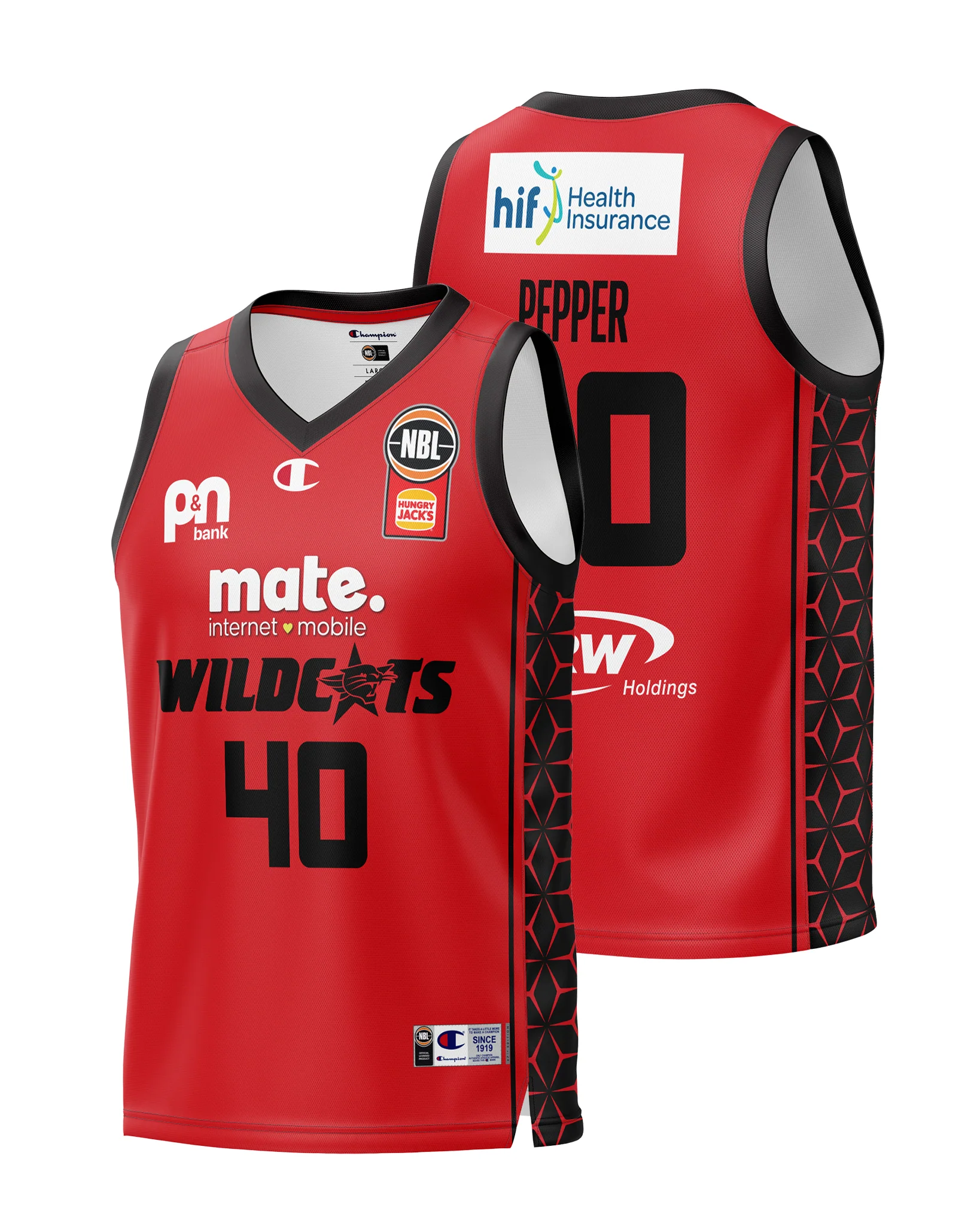 Perth Wildcats 24/25 Primary Jersey - Elijah Pepper - Skyline Sport Shop