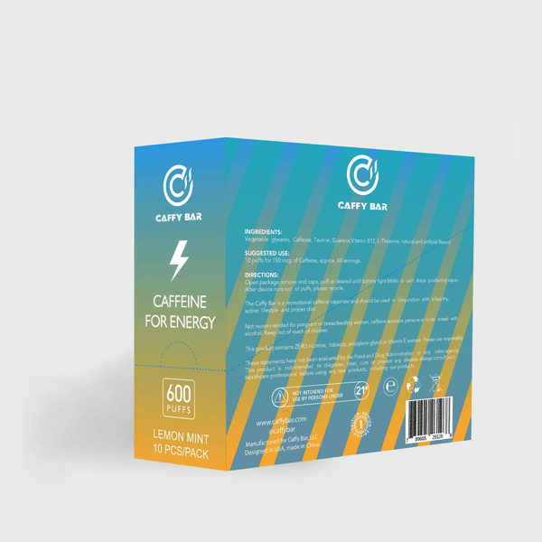 Caffeine Diffuser-Support Peak Performance For Work-Lemon Mint